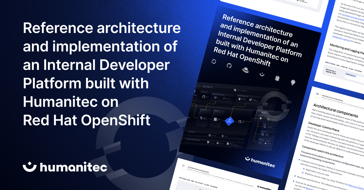 Platform reference architecture on Red Hat OpenShift